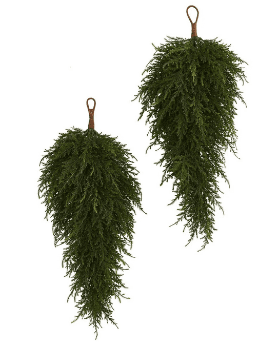 26” Cedar Artificial Christmas Teardrop (Set of 2) , by Guvpev ...