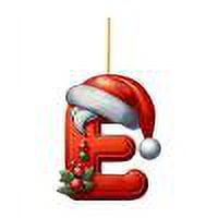 26 Christmas Letter Ornaments, Christmas Tree Decoration Personalized ...