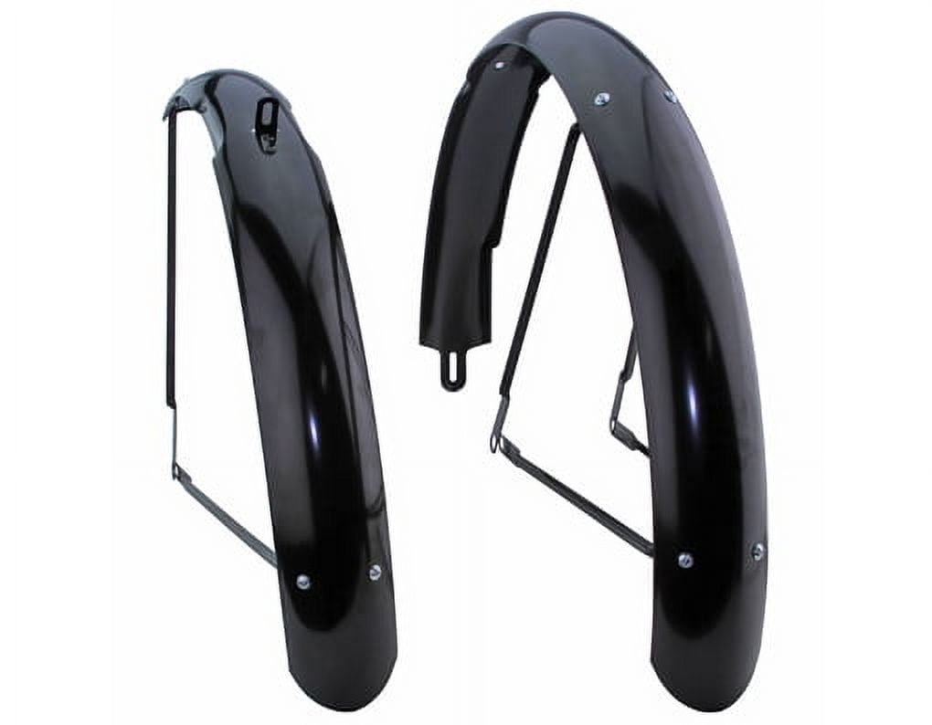 26" Classic Stander Balloon Fender Set Black. - Walmart.com