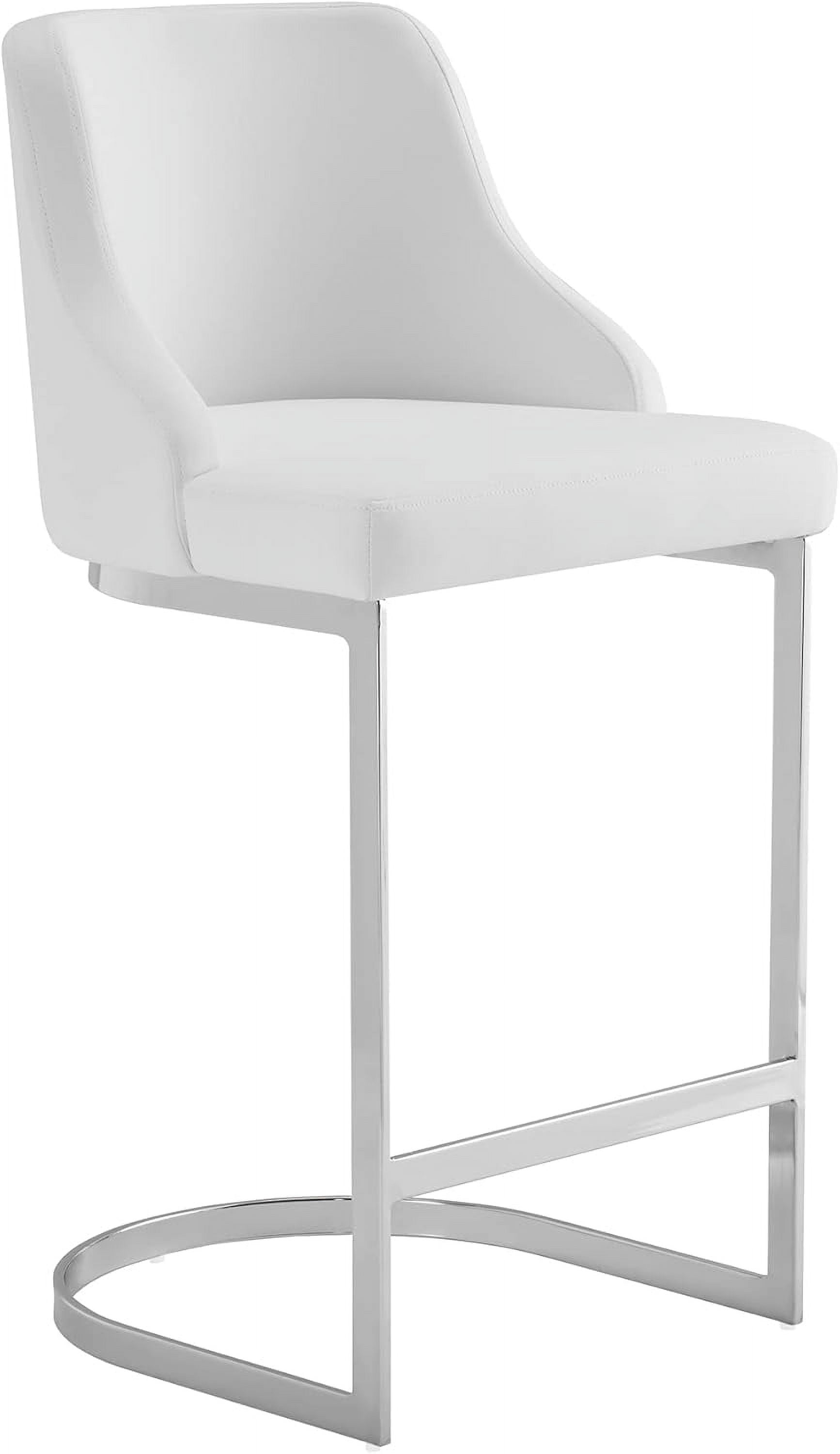 26"Counter Height Bar Stools Modern Bar Stools with Steel U-Shaped Base ...