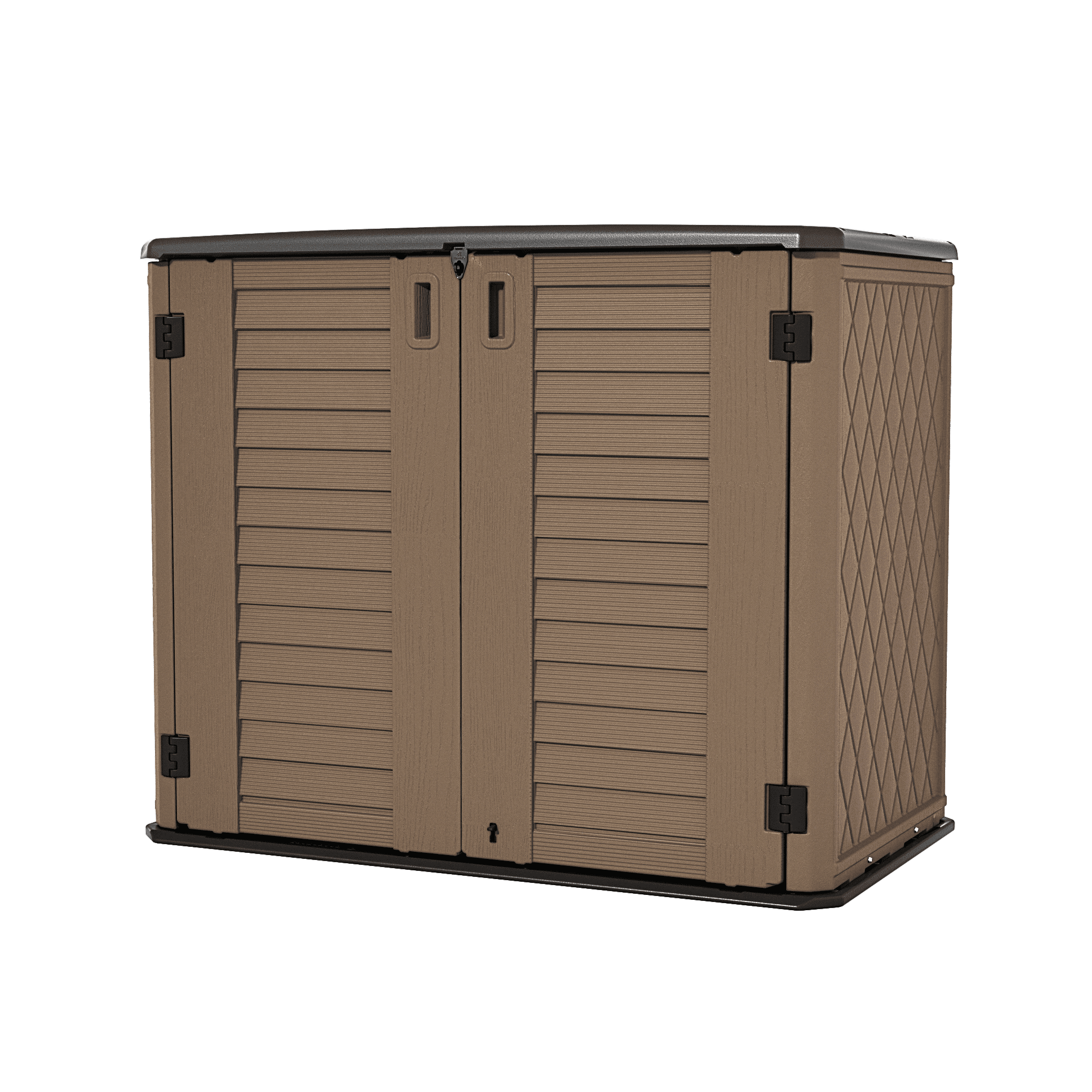 26 Cubic Feet Outdoor Storage Shed - Waterproof Horizontal Storage Box ...