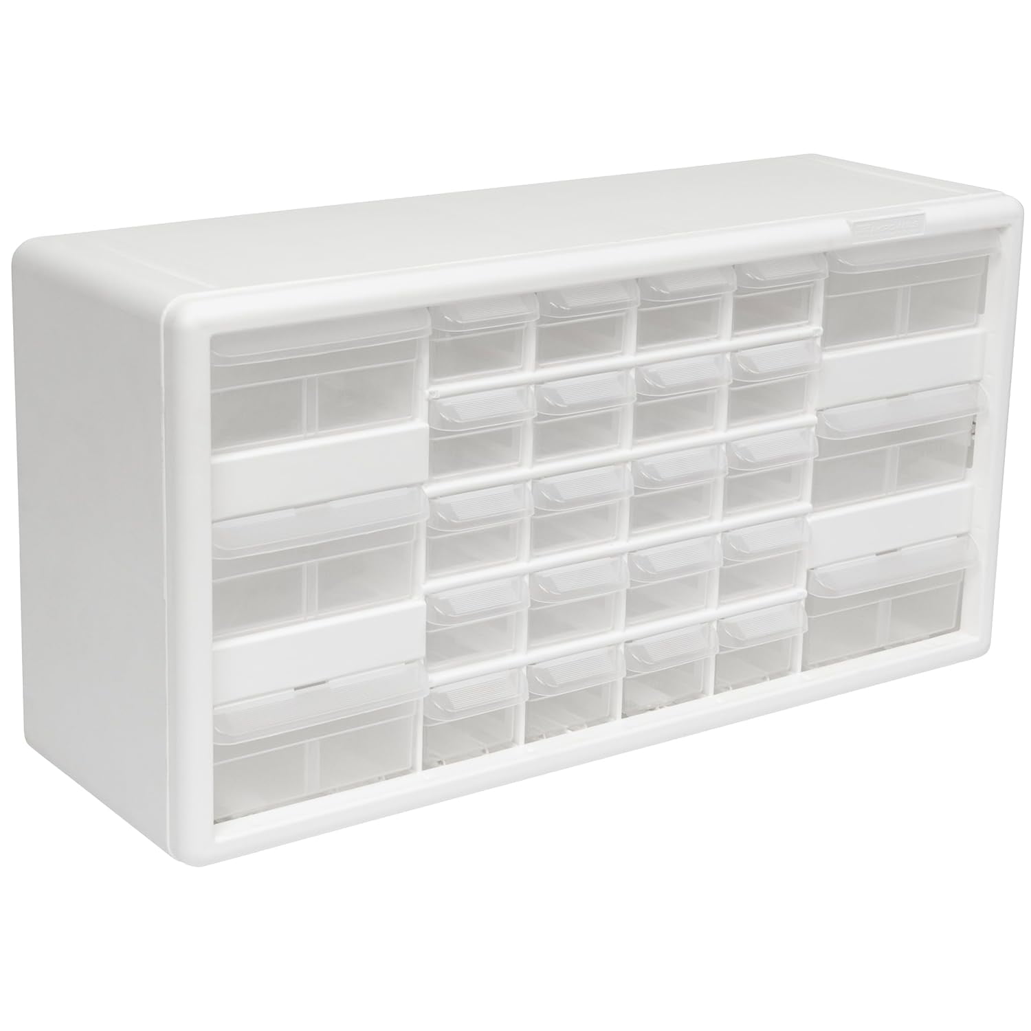 26 Drawer Plastic Drawer Storage Cabinet for Garage Organization, Bead ...