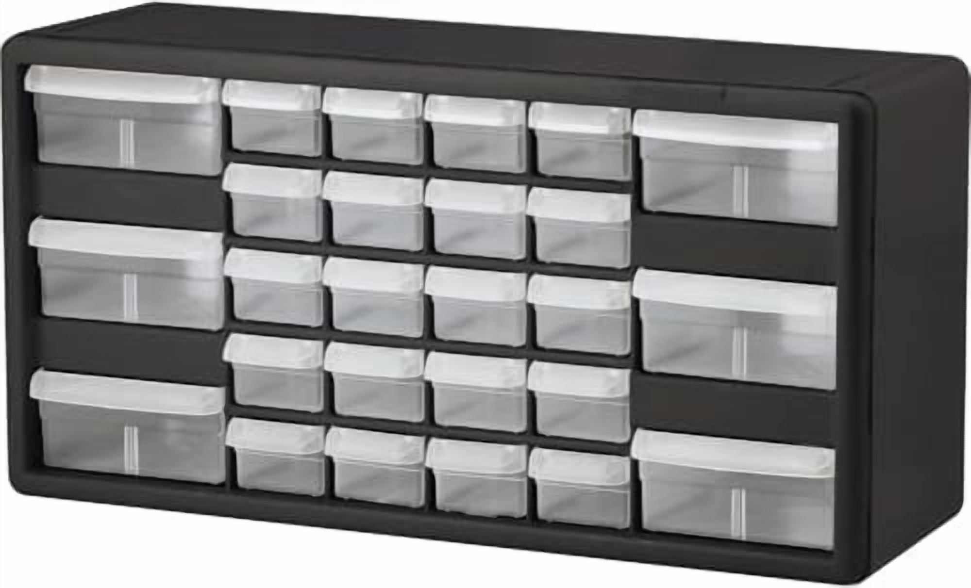 26-Drawer Plastic Drawer Storage Cabinet for Garage Organization, Bead ...