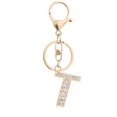26 English Letter Keychain Foreign Trade Hot Alloy Inlaid With Gold ...