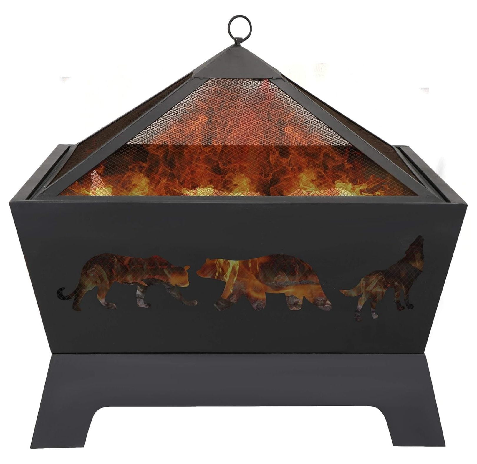 26" Extra Deep Backyard Patio Garden Stove Wood Burning Fireplace w ...