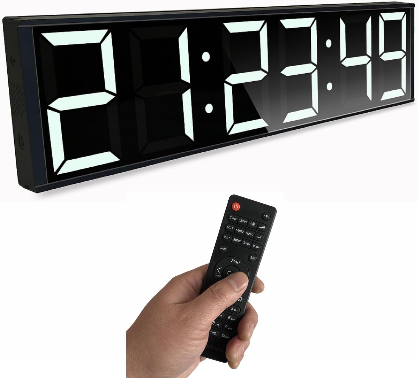 26'' Extra Large Home Gym Timer Clock, Programable Workout Interval ...