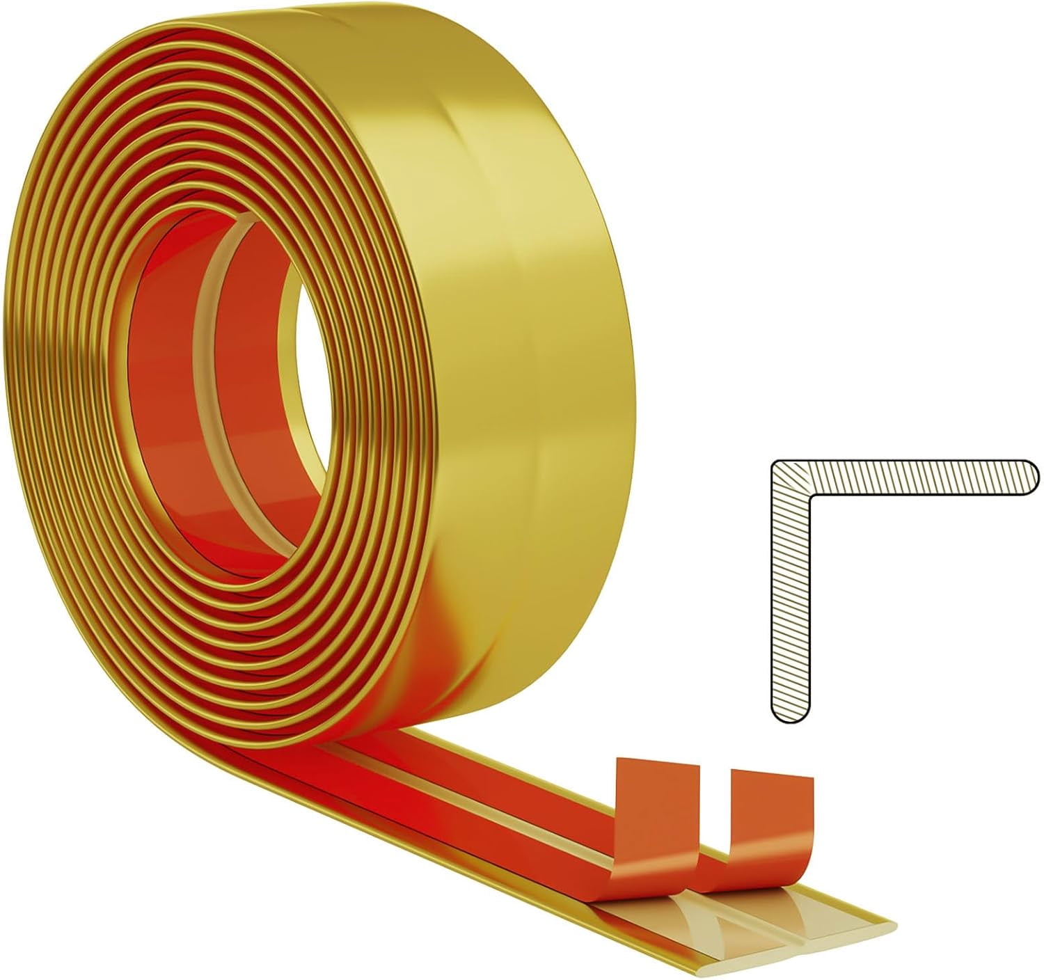 26 Feet Flexible Wall Corner Protector Trim Molding 2.4 in Peel and ...