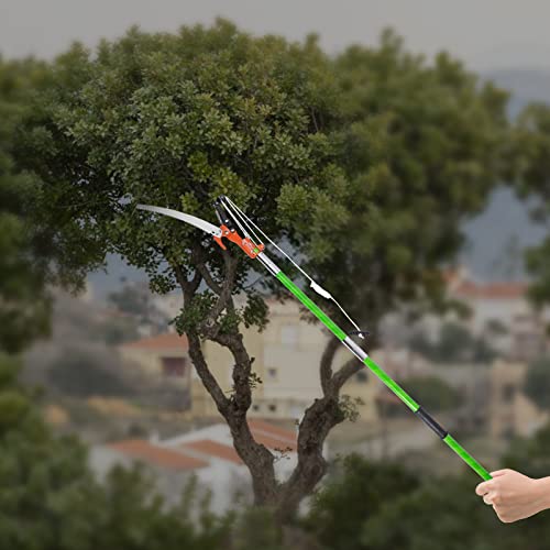 26 Feet Telescopic Tree Pole Pruning Shears, 13.78 Inch Sharp Saw Tree ...