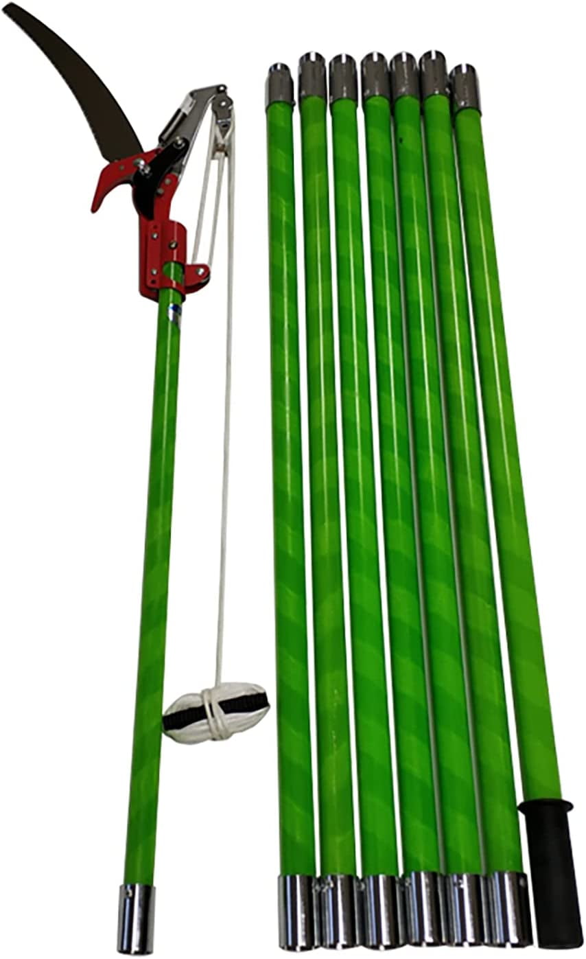 26 Feet Tree Pole Pruner 8Poles Saw Trimmer Shear Cutter Fiskers ...