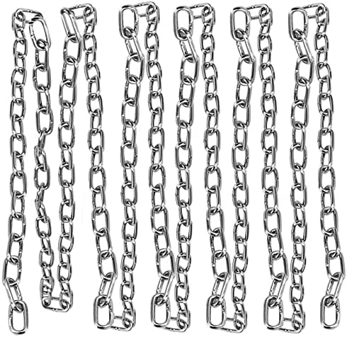 26 Feet x 3/16 Inch 304 Stainless Steel Chain, Heavy Duty Metal Chain ...