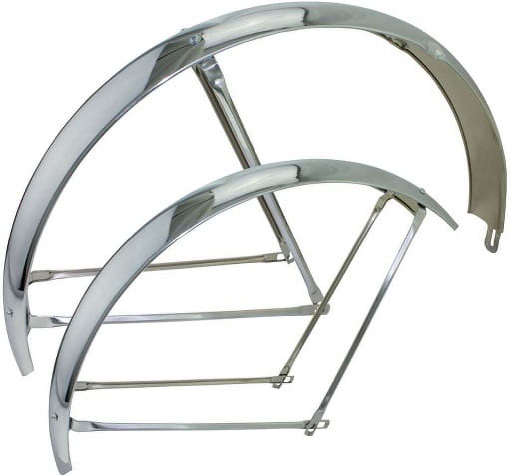 26" Fender Set Classic Adjustable Balloon 80mm Chrome - Walmart.com