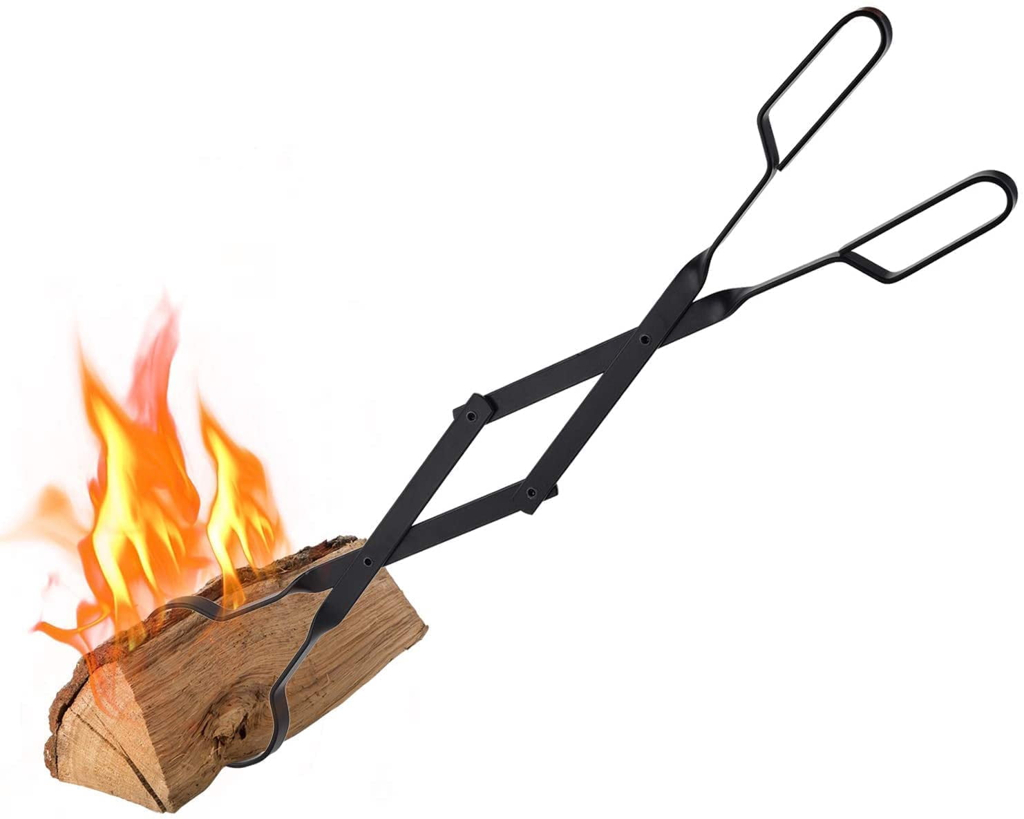 26" Fireplace Tongs Log Grabber Indoor Outdoor Firewood Oven Coal ...