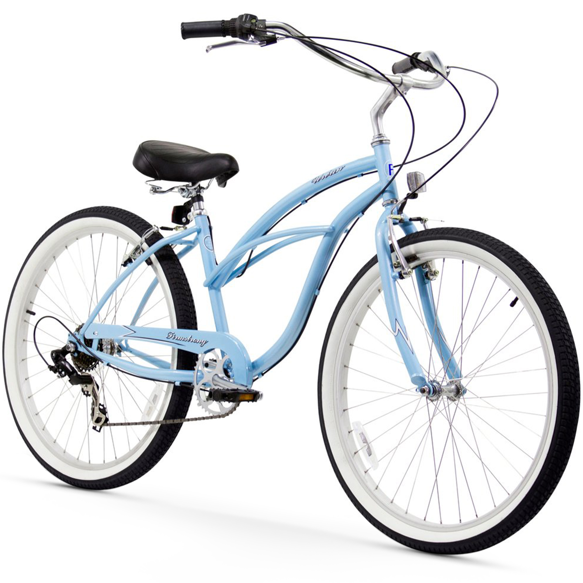 26" Firmstrong Urban Lady 21 Speed Women's Beach Cruiser Bike, Vanilla ...