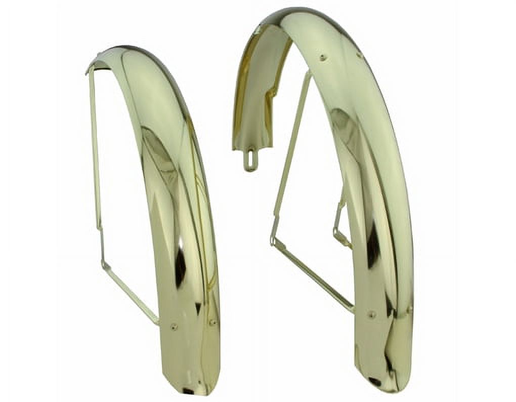 26" Flared Adjustable Balloon Fender Set Gold - Walmart.com