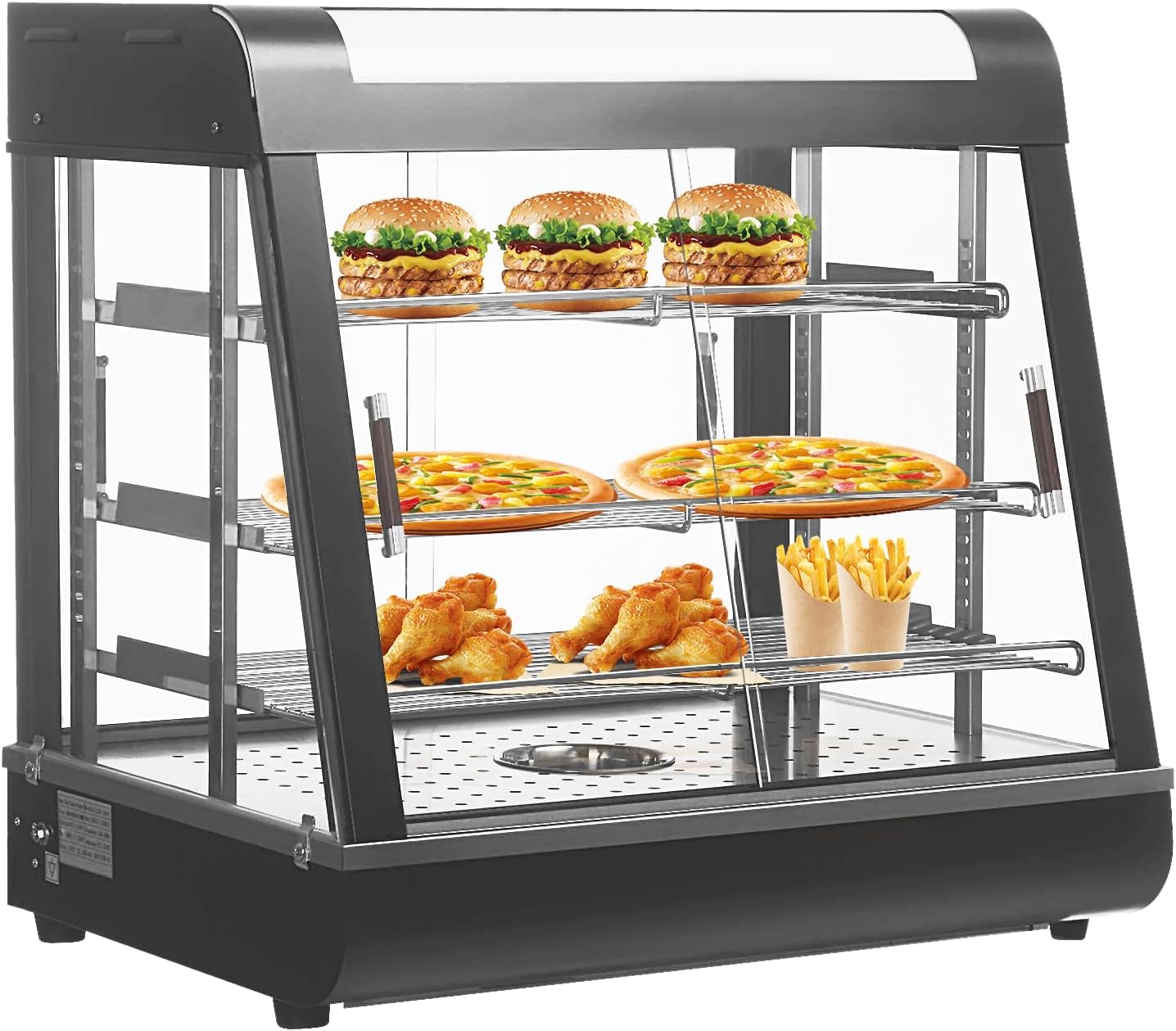 26'' Food Warmer Display Hot Food Countertop Case Commercial Buffet ...