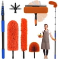 26 Foot High Reach Duster Kit with 5-20 ft Telescoping Extension Pole ...