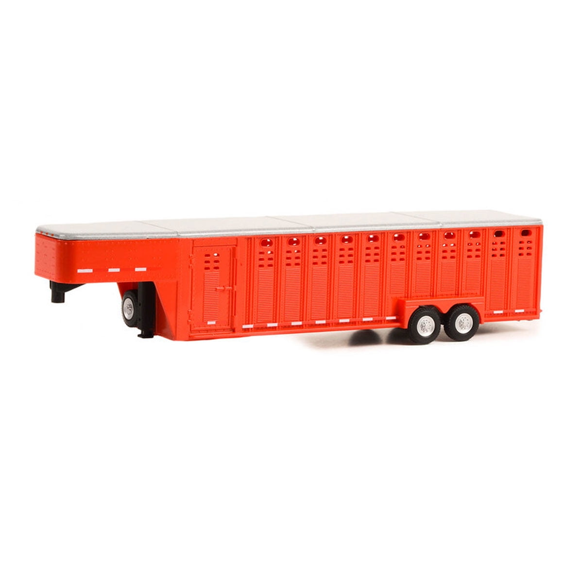 Greenlight 1/64 26ft Vertical Three Hole Gooseneck Trailer, Red, Hitch ...