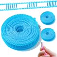 26 Ft Portable Nylon Clothesline – Windproof Non-Slip, Adjustable ...