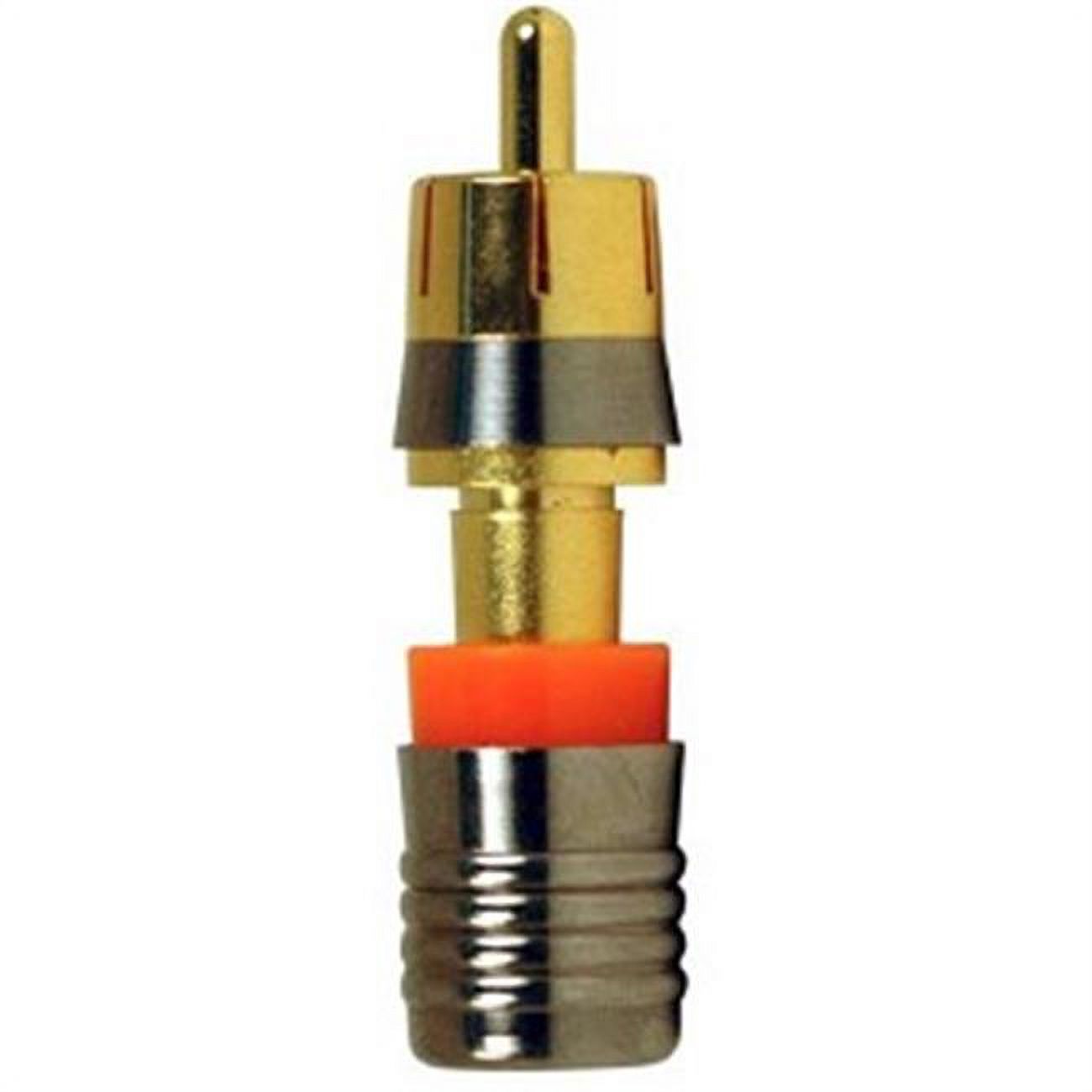26 GA Mini Coax RCA Connector, Orange - Walmart.com