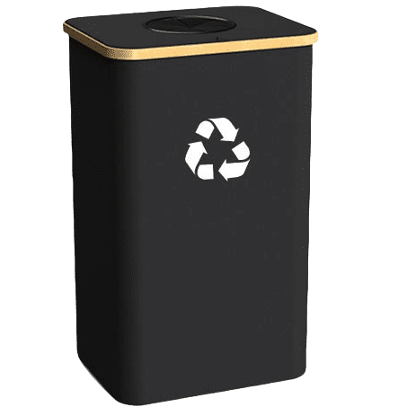 26 Gallon/100L Recycling Bins for Kitchen, Black, Indoor Recycle Bins ...