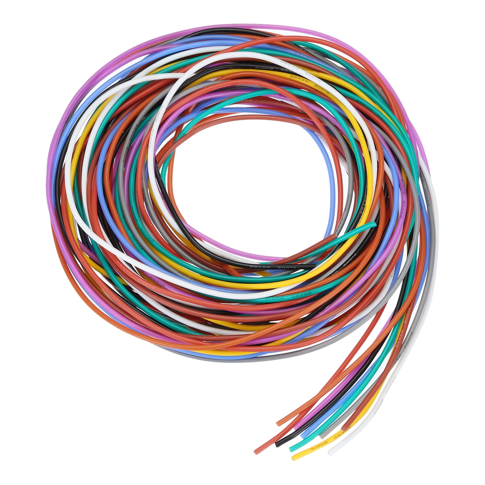 26 Gauge Hookup Wire 1.5m/5ft 26AWG Electrical Wire Spool Ul10010, 10 ...