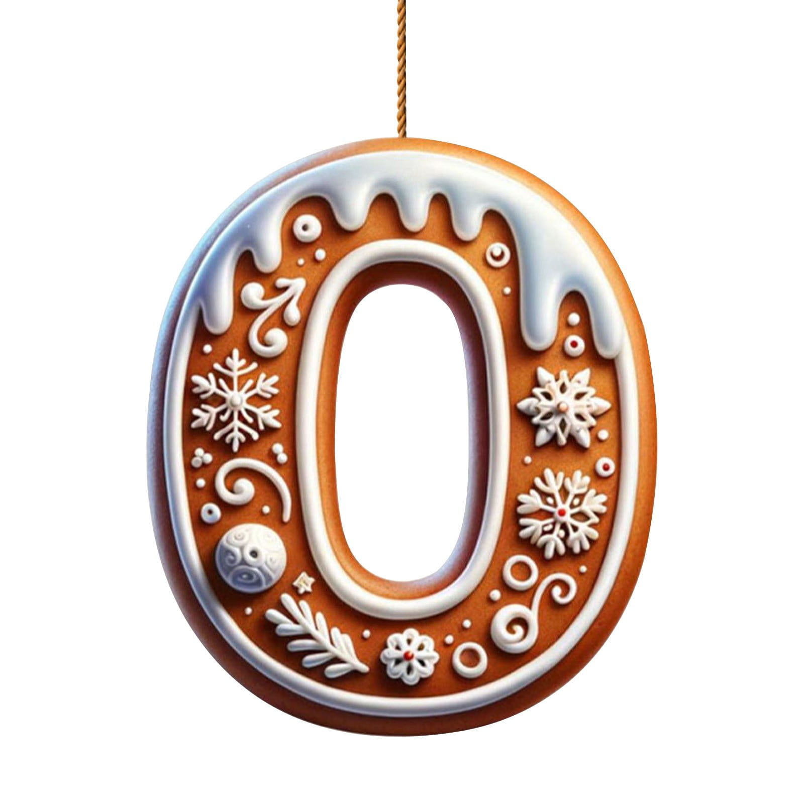 26 Gingerbread Alphabet Letter Ornaments, Christmas Letters Ornaments A ...