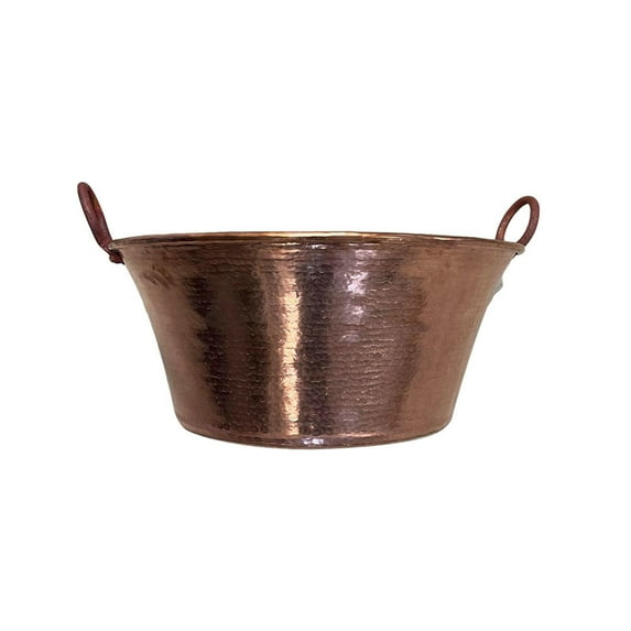 26" Heavy Duty Gauge Copper Jam Pan Cazo De Cobre Para Carnitas Tacos ...