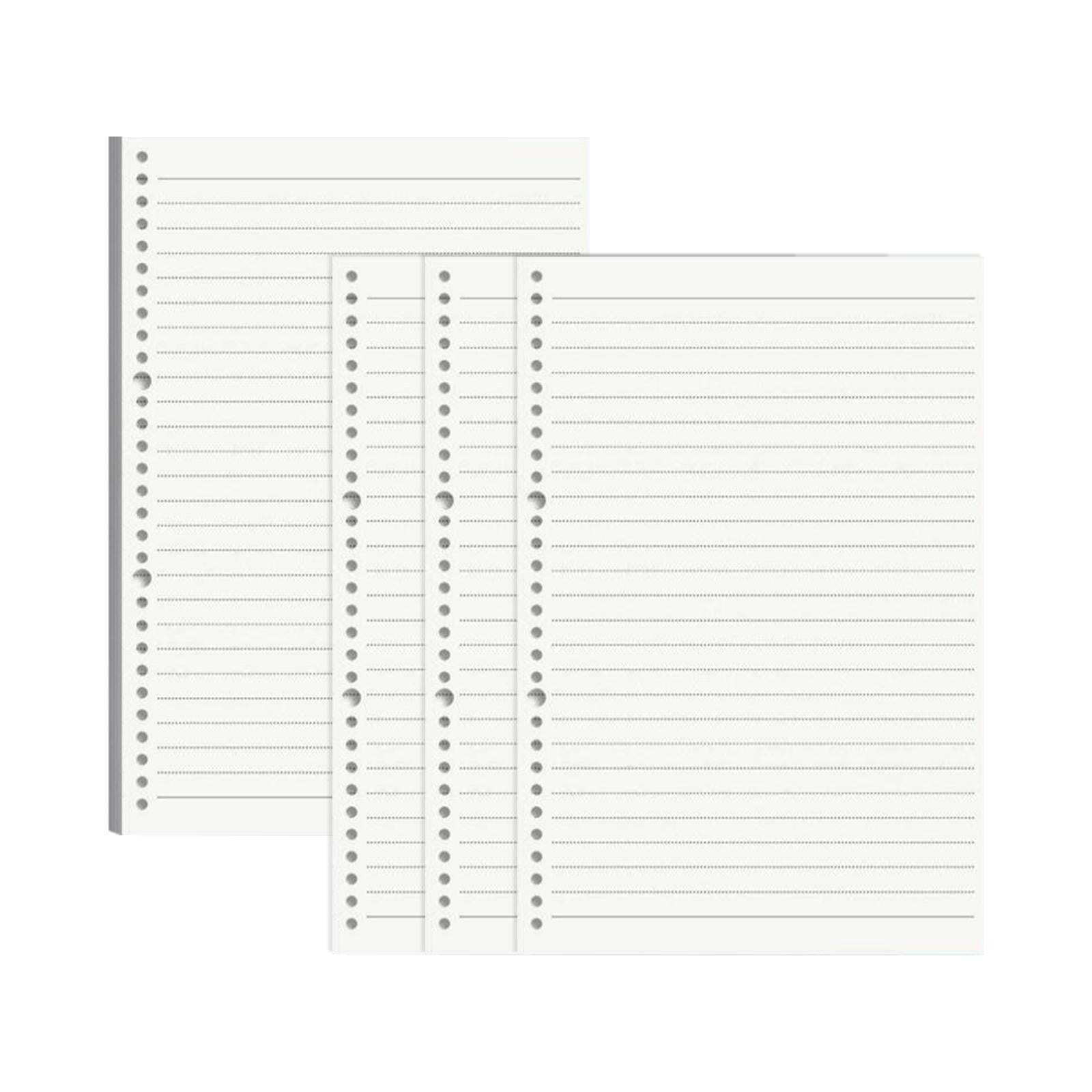 26 Holes Filler Paper 60 Sheets Detachable Loose Leaf Paper for ...