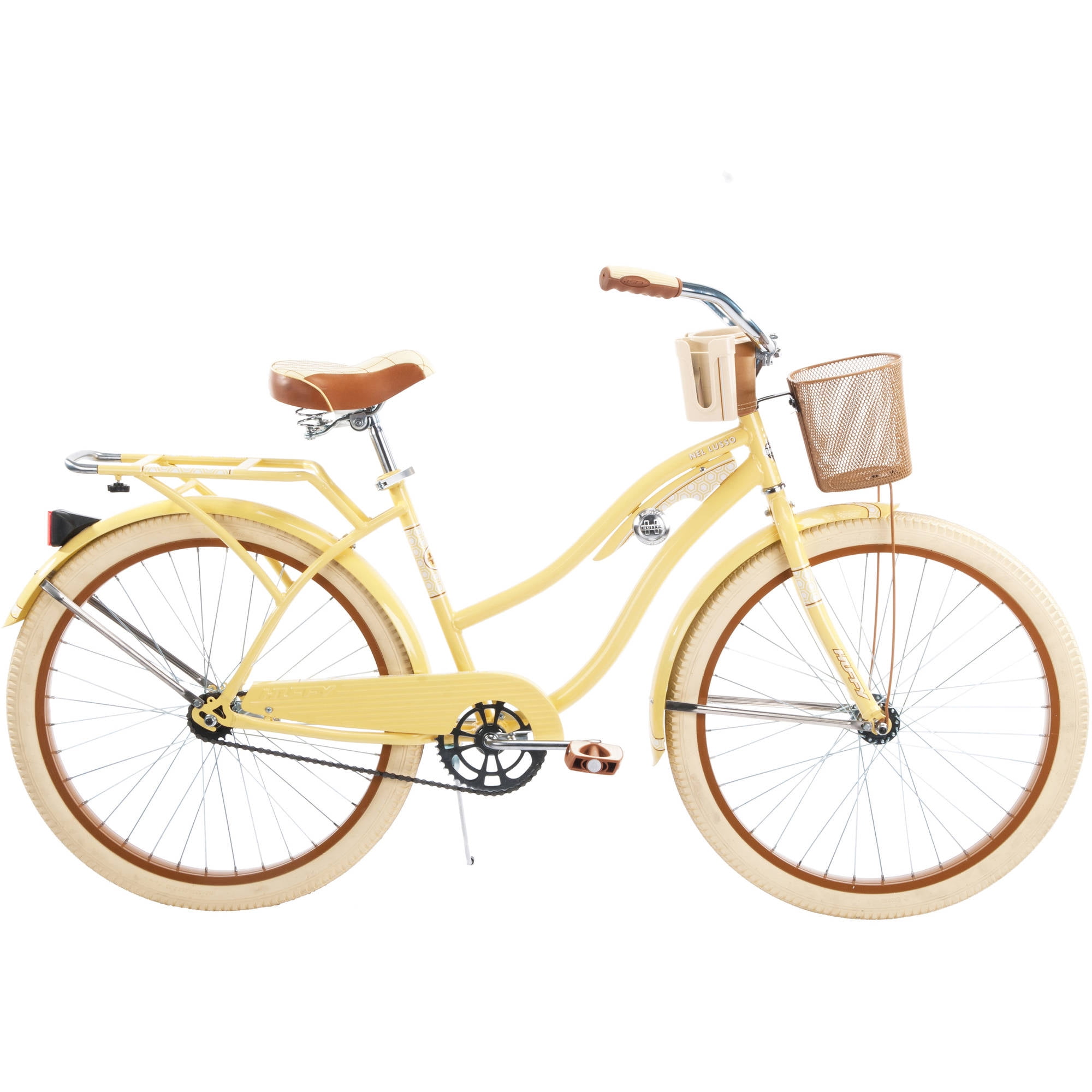 26" Huffy Nel Lusso Women's Cruiser Bike, Butter Yellow - Walmart.com