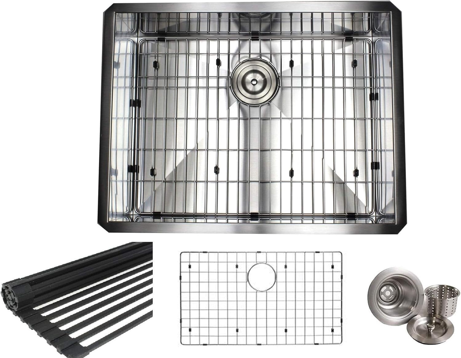 26 INCH Zero Design 16 Gauge Undermount Single Bowl Stainless Steel ...