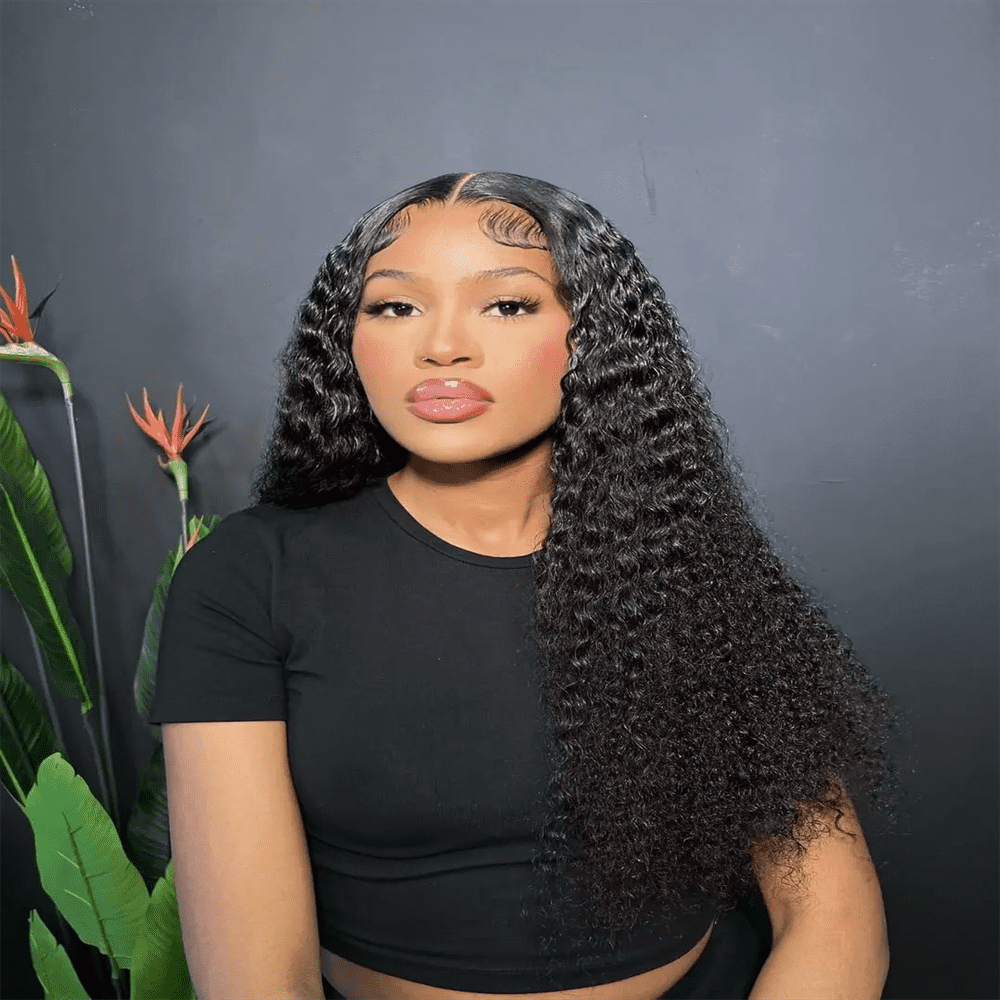 26 Inch 180% Density 1pcs Preplucked Baby Hair，Black Synthetic Hair ...