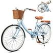 Lilypelle Womens Bike, 7 Speed Bike for Adults Women 24 26 inch with ...