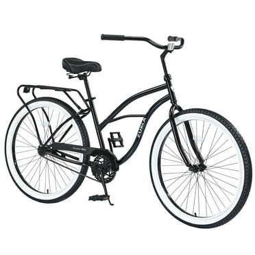 26 Inch Bike, Beach Cruiser Bicycle with 17 Inch Steel Frame, Single ...