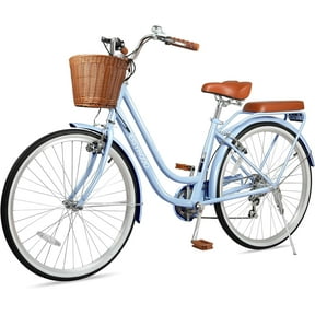 Pipleo, 24 Inch Beach Cruiser for Women, Step-Through Frame, 7-Speed ...