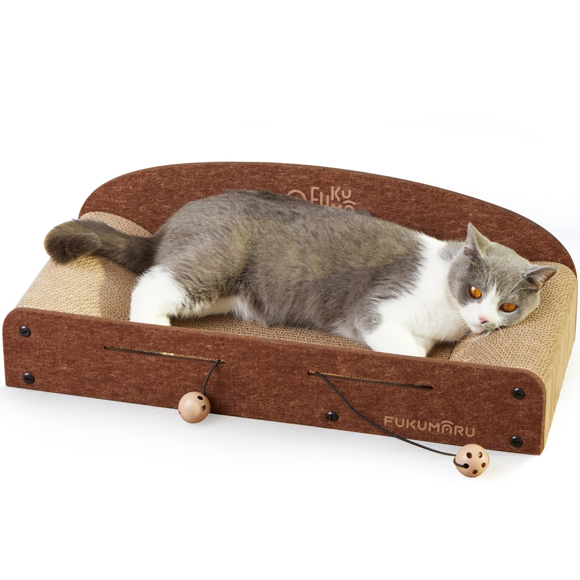 26 Inch Cat Scratcher Cardboard Lounge Bed, Durable Cat Scratcher Extra ...