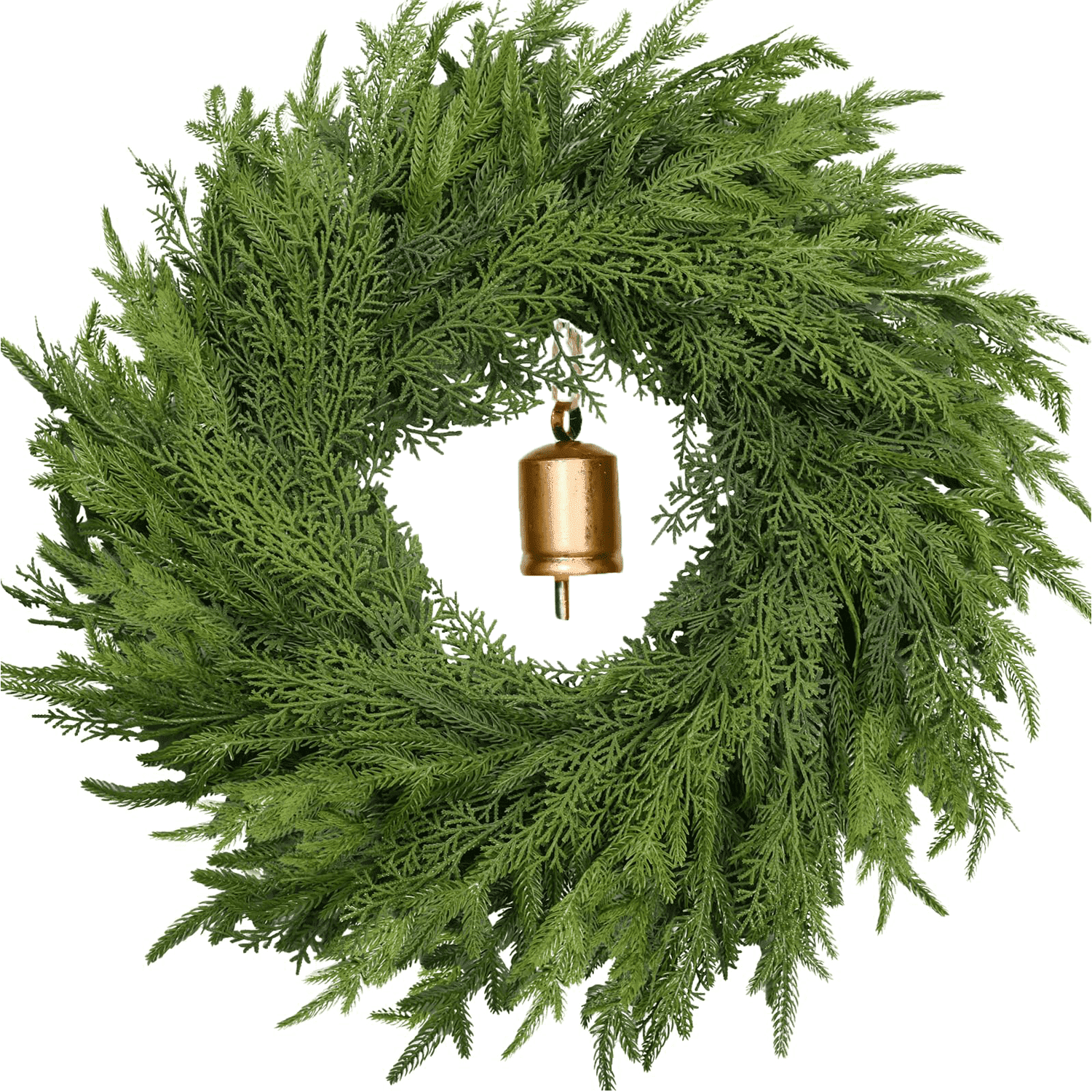 26 Inch Christmas Wreath With Bell, Christmas Wreaths for Front Door ...