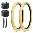 26 Inch Cruiser Bike Tires Set: Hycline 26x2.125 Inch Folding Tires 2 ...
