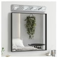26 Inch LED Vanity Light, 4-Light Chrome Bathroom Wall Sconce, Modern ...