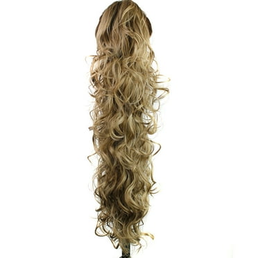 Onedor 20" Curly Synthetic Clip In Claw Drawstring Ponytail Hair ...