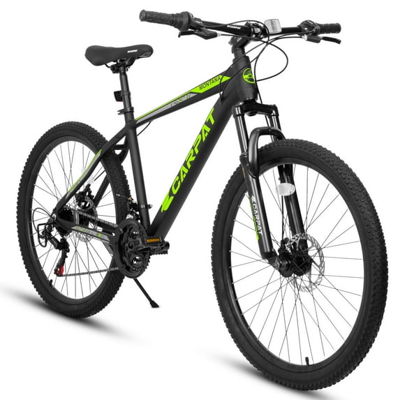 26 Inch Mountain Bike with 21-Speed, Trail Commuter City Mountain Bike with Dual Disc Brakes ...