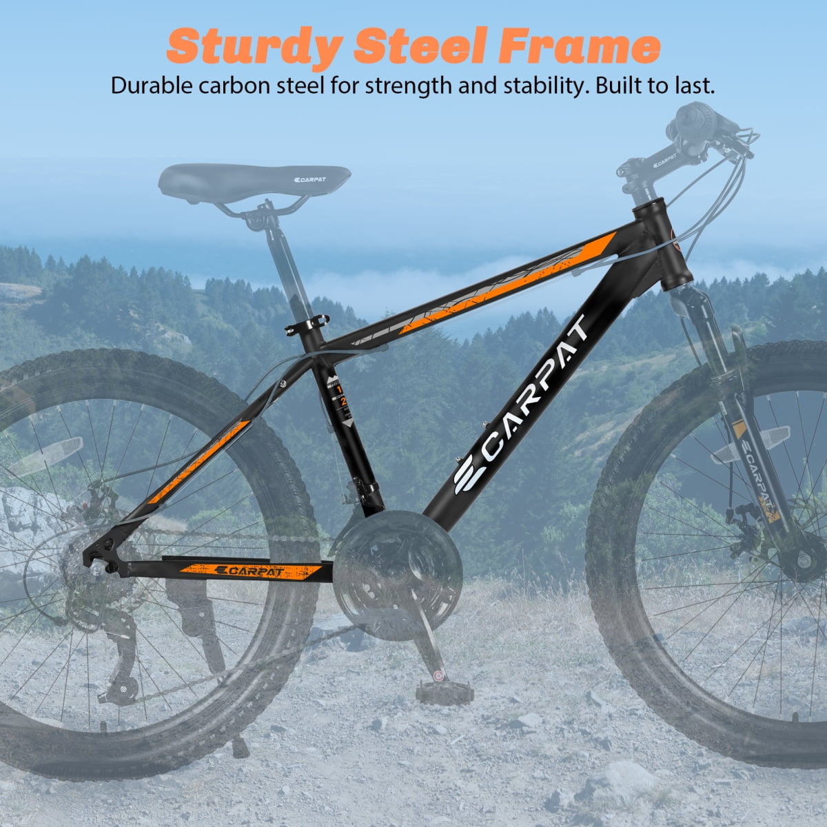 26 Inch Mountain Bike Christmas Gift – Shimano 21 Speed MTB with Mechanical Disc Brakes High ...