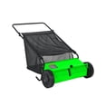 26 Inch Push Lawn Sweeper, 7 Cu.ft Large Capacity Leaf Collector with 4 ...