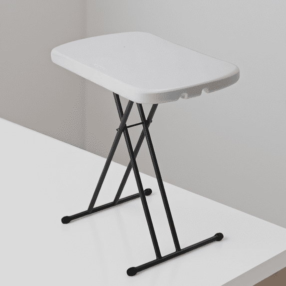 26-Inch Rectangular Folding Table, Adjustable Height 24-28 In ...