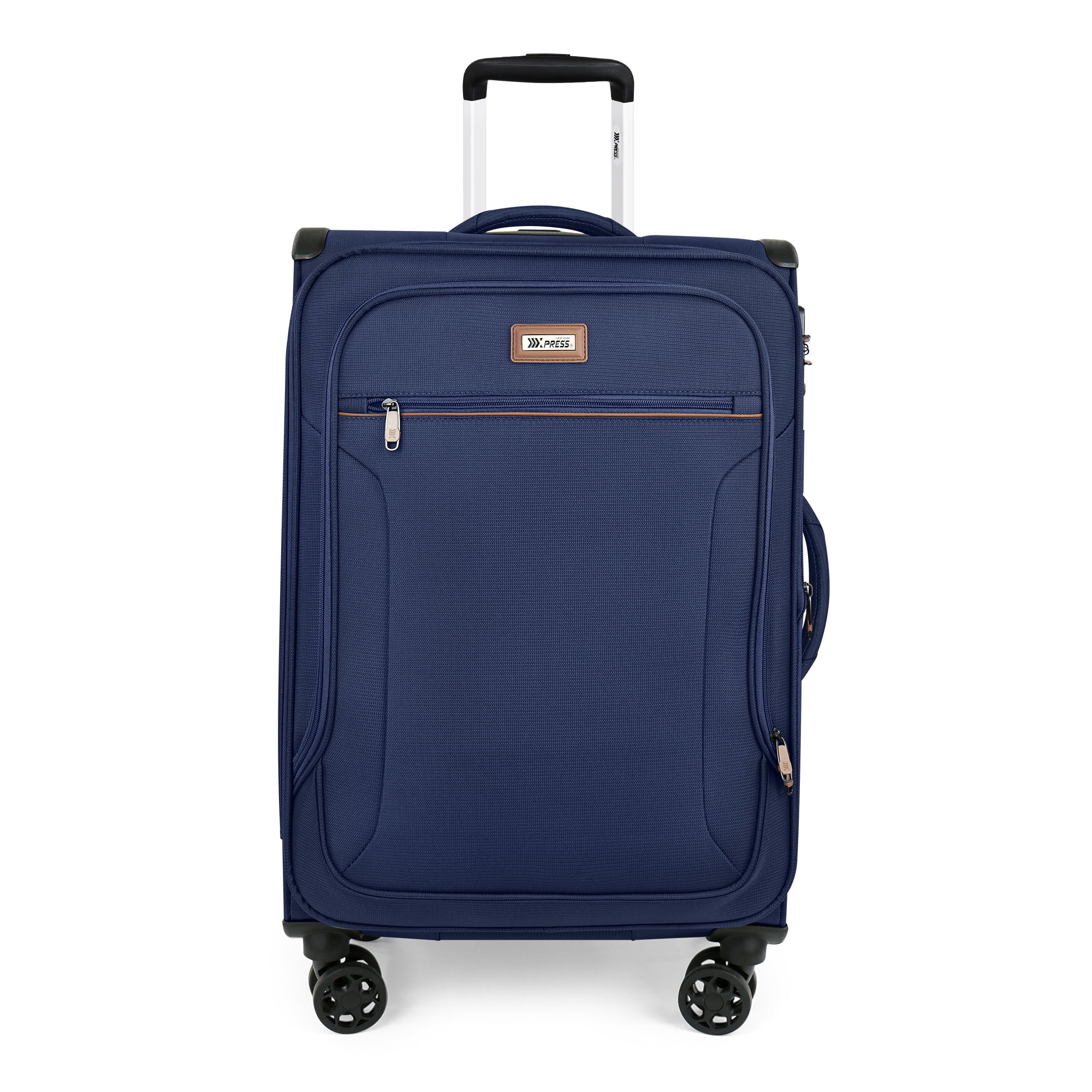26 Inch Softside Medium Checked Luggage,Expandable Soft Shell Suitcase ...