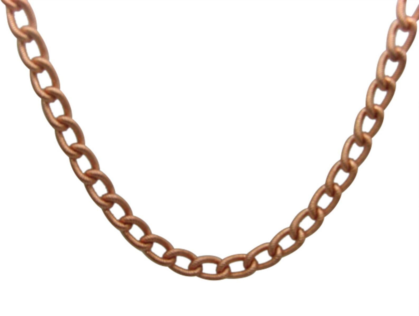 26 Inch Solid Copper Chain Necklace #CN861G - 5/16 of an inch wide ...