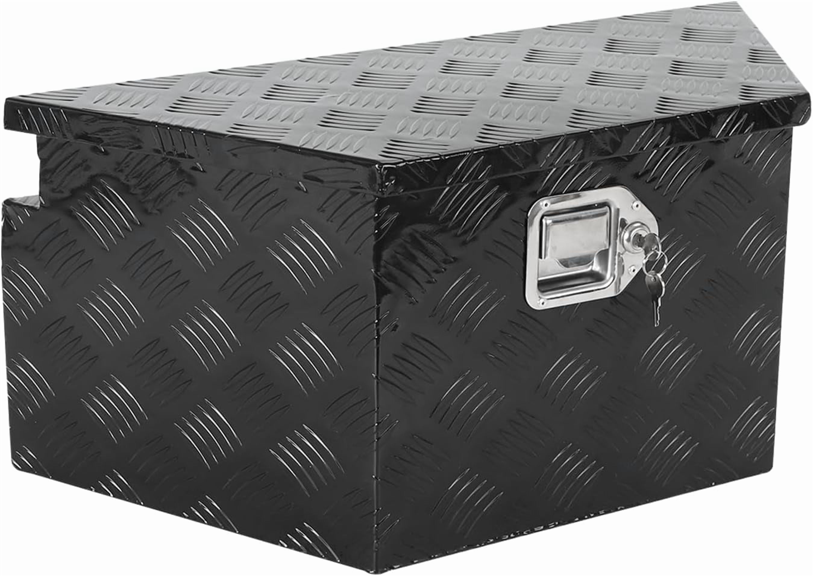 26 Inch Trailer Tongue Tool Box, 26"X13.3"X12" Aluminum Trailer Tool ...
