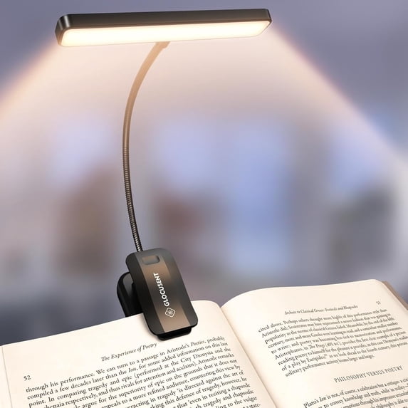 26 LED Book Light, 1200 mAh 90 Hrs Lasting Rechargeable Reading Light ...