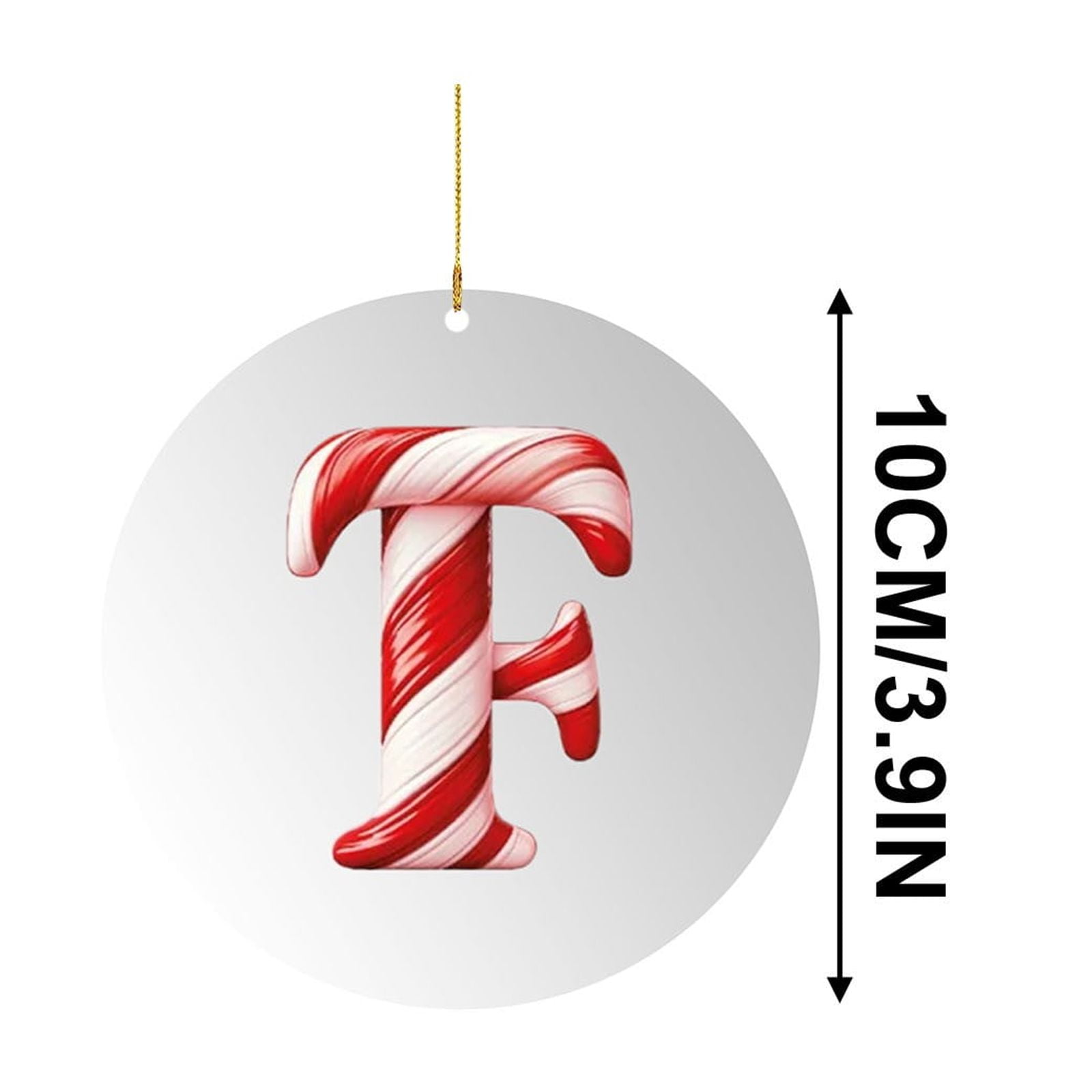 26 Letter Christmas Ornaments , Alphabet Acrylic Hanging Decorations ...