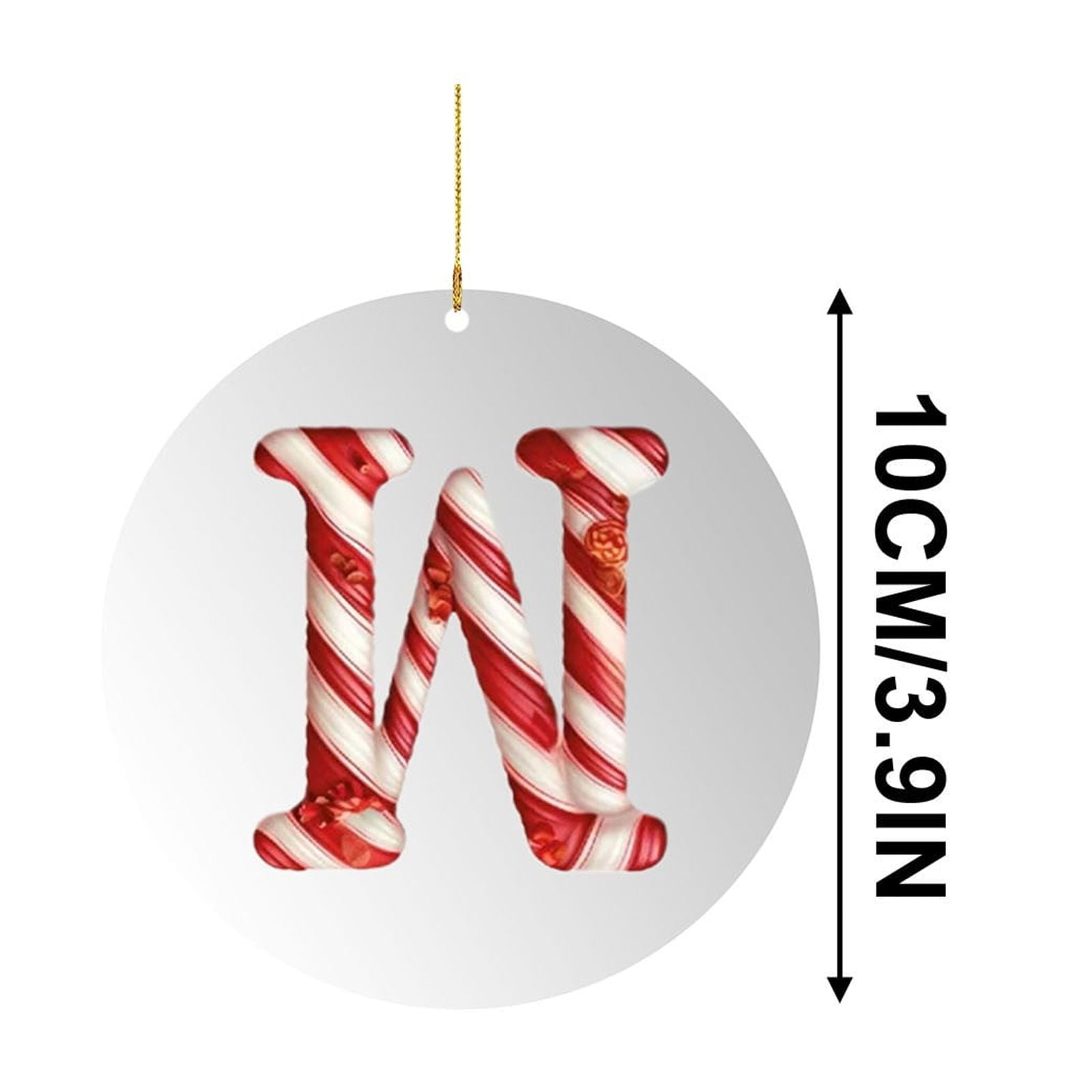 26 Letter Christmas Ornaments , Alphabet Acrylic Hanging Decorations ...