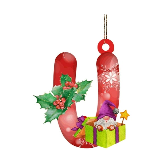 26 Letter Christmas Tree Decoration Personalised Christmas Tree Letters ...